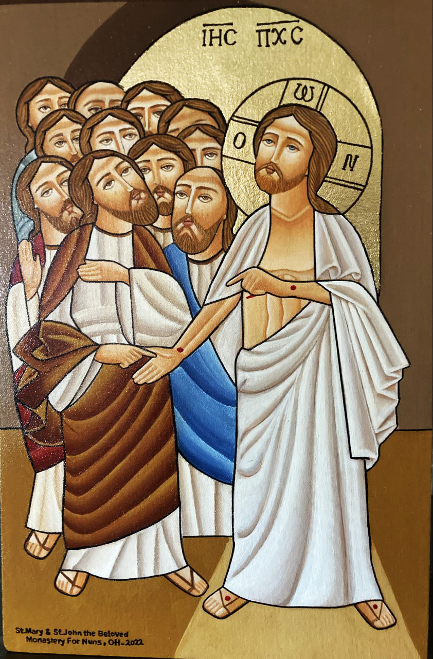 Jesus Christ with St. Thomas Coptic Icon ...